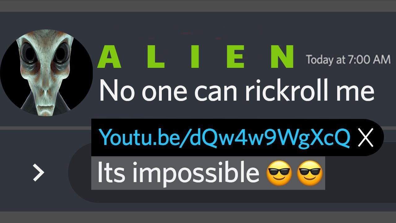 When Autocorrect Rickrolls Alien - YouTube