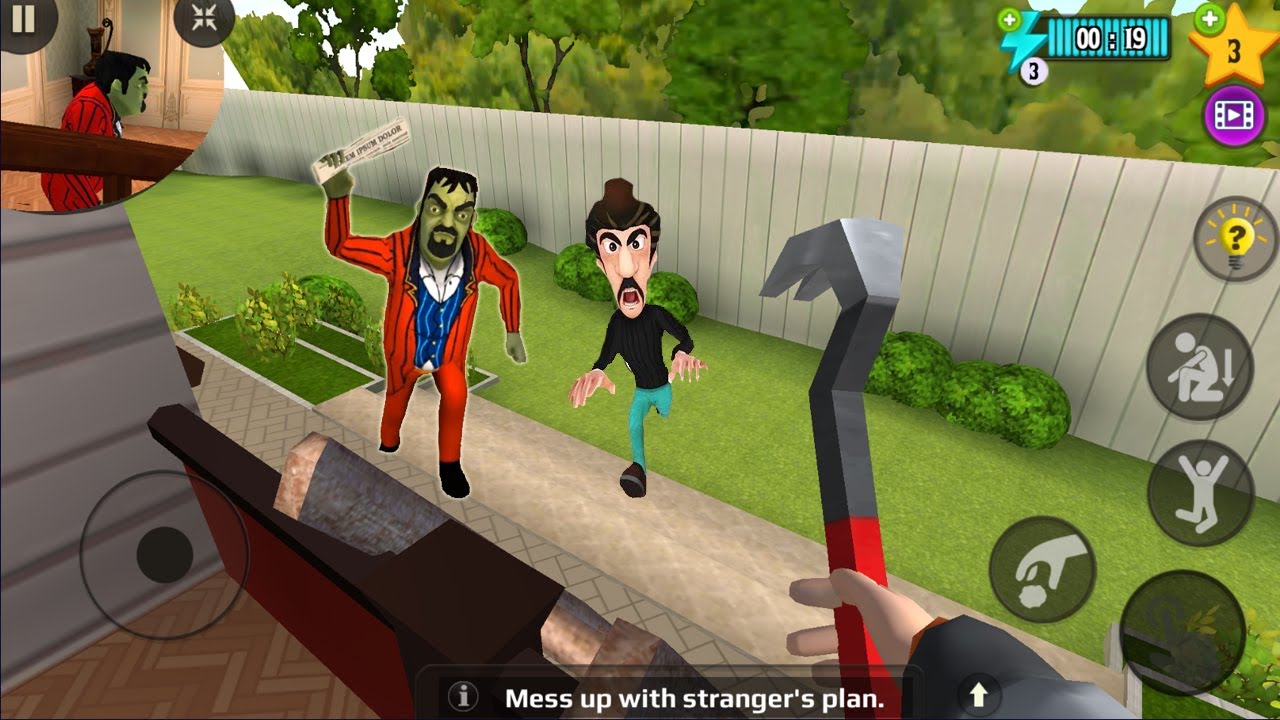 Scary Stranger 3D New Update fun video everyday gameplay walkthrough ...