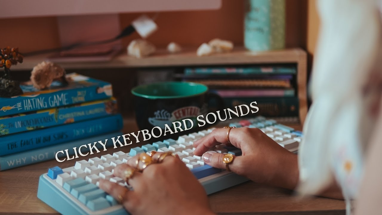 ASMR clicky keyboard sounds ⌨️ + write a fantasy book with me for 1 hour - YouTube