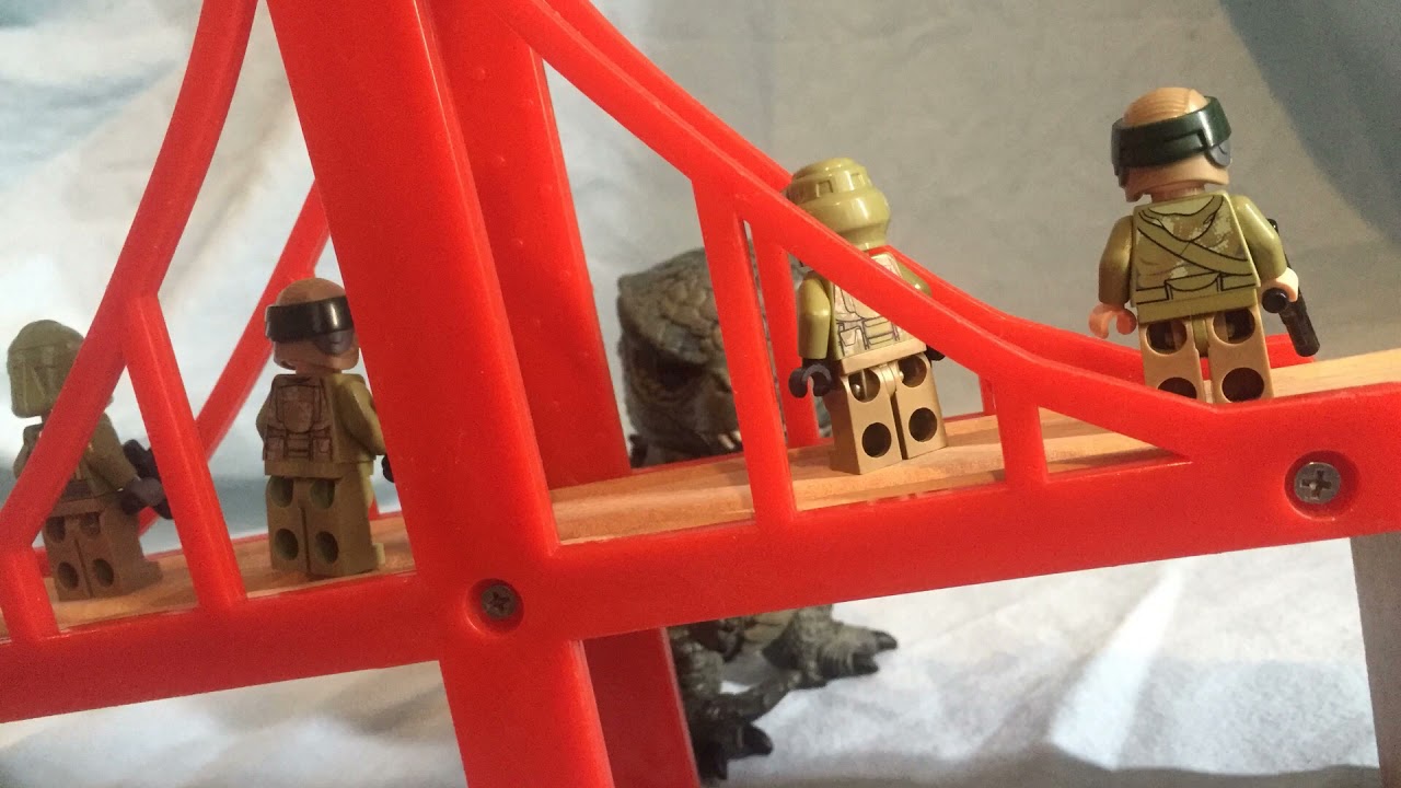 Godzilla (2014) Golden Gate Bridge scene Stop Motion - YouTube
