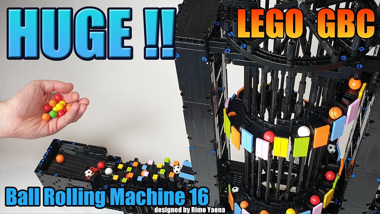 LEGO GBC - What a Massive LEGO Ball Machine - YouTube