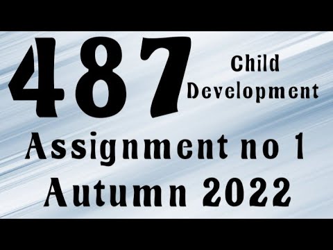 AIOU Code 487 Solved Assignment No.1 Autumn 2022 #aiou # ...