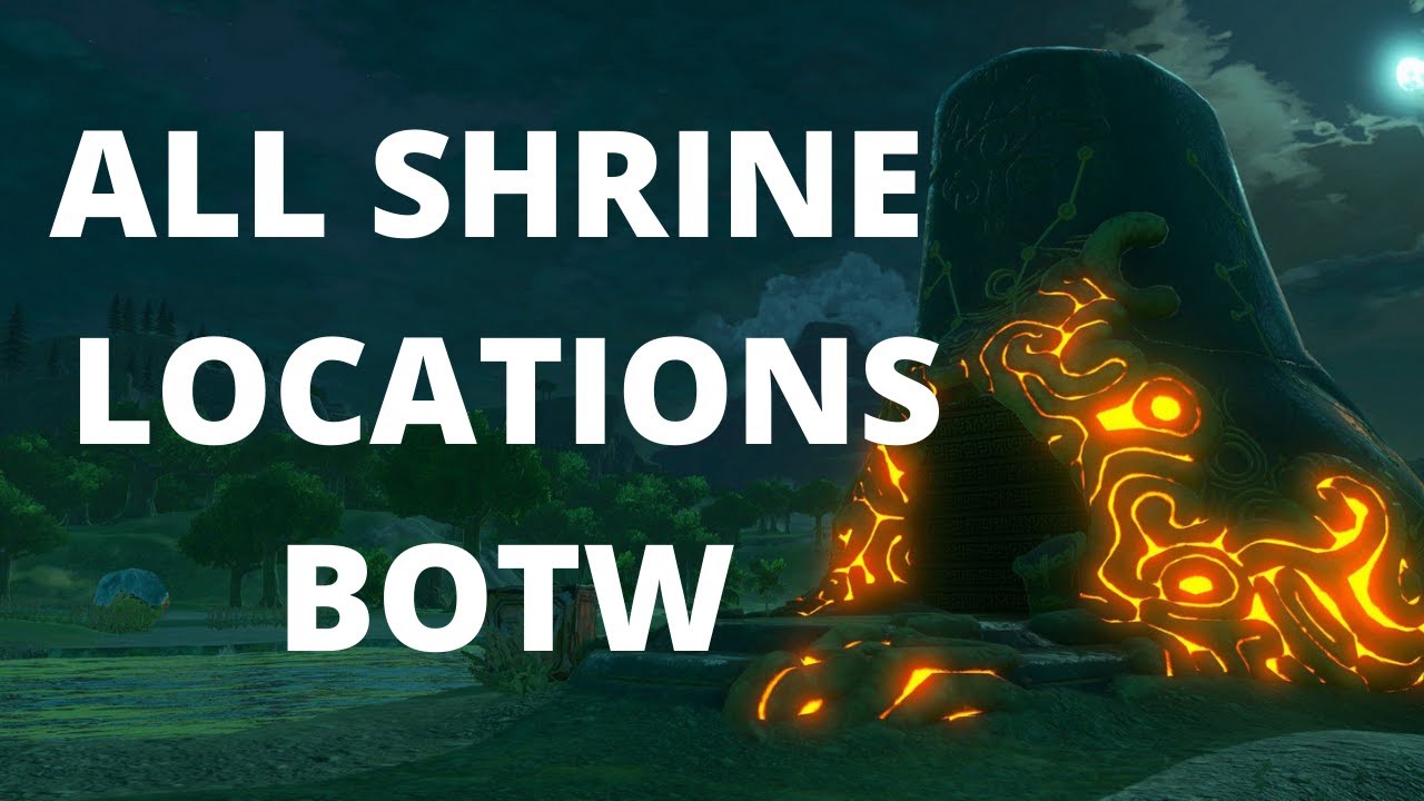 ALL Shrine Locations in Breath of The Wild - YouTube