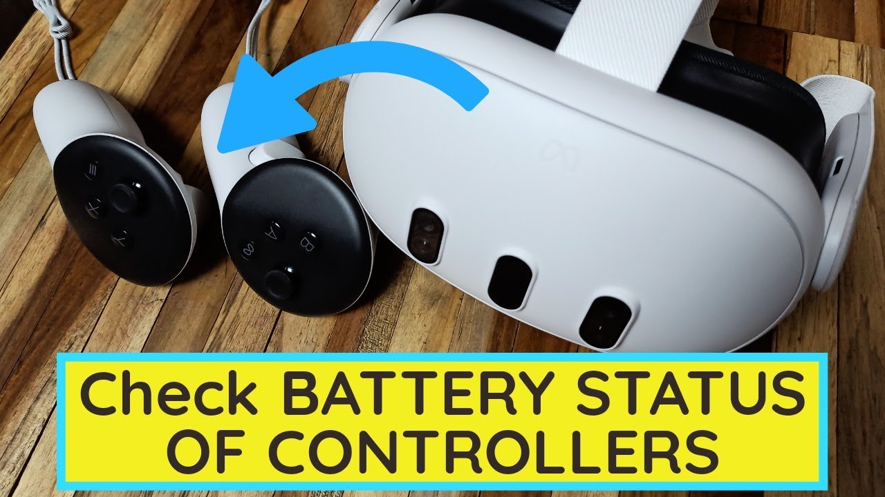 How to Check Battery Status of Meta Quest 3 Controllers | Left and ...