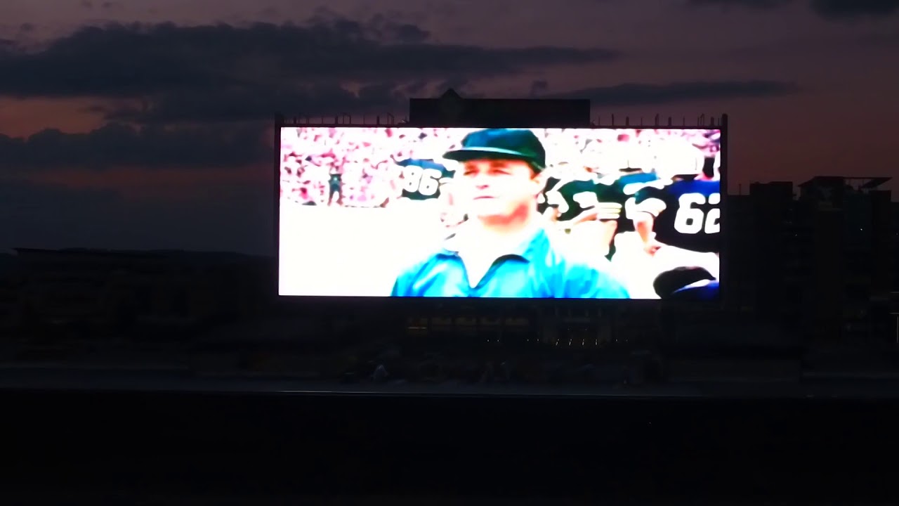 Football: Video Board Unveiling - YouTube
