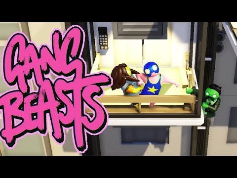 GANG BEASTS - Crazy Fight on the Elevator [Melee] - Xbox One Gameplay ...