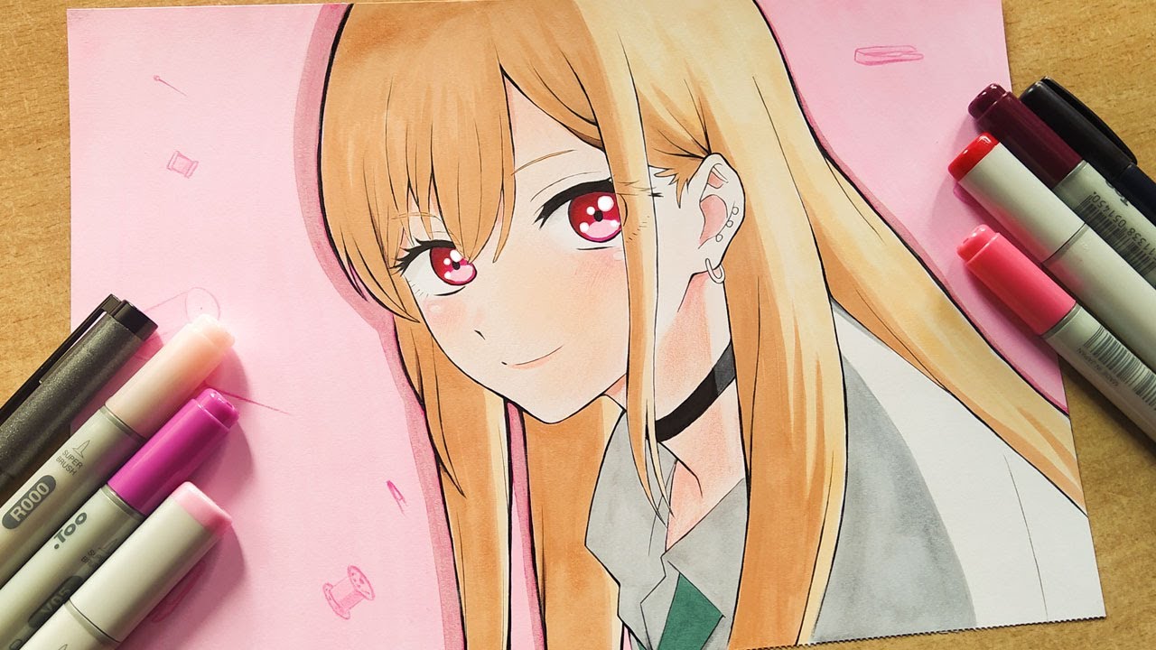 How to Draw Marin Kitagawa - My Dress-Up Darling | Step By Step ...