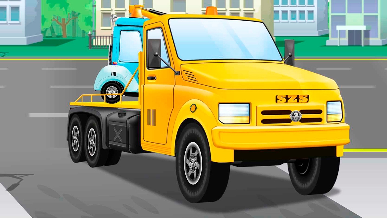 Tow Truck the Super Hero! Crazy Cartoon Animation Episodes for Kids ...