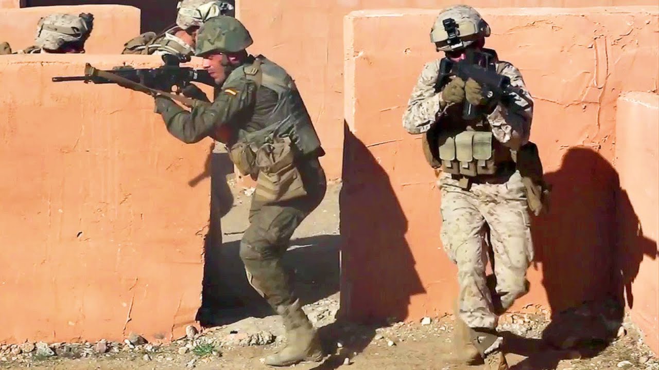 Spanish Legionnaires, U.S. Marines Train Together Like Brothers - YouTube