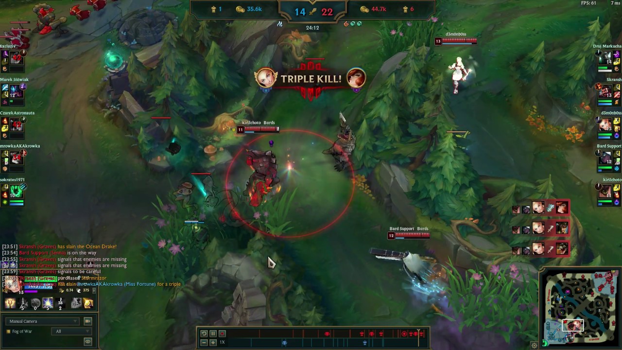 LoL Sick Triple Kill Lux - YouTube