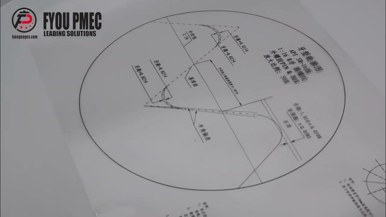 Thread Form/Tubing &Casing 8 Round Pin&Box /Profile Projectors/API Spec ...
