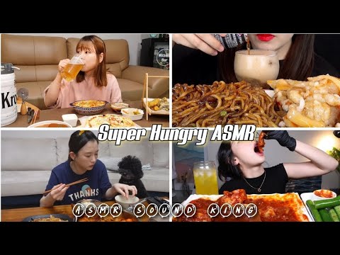 [ASMR MUKBANG] Super Hungry Mukbangers from Different Countries ...