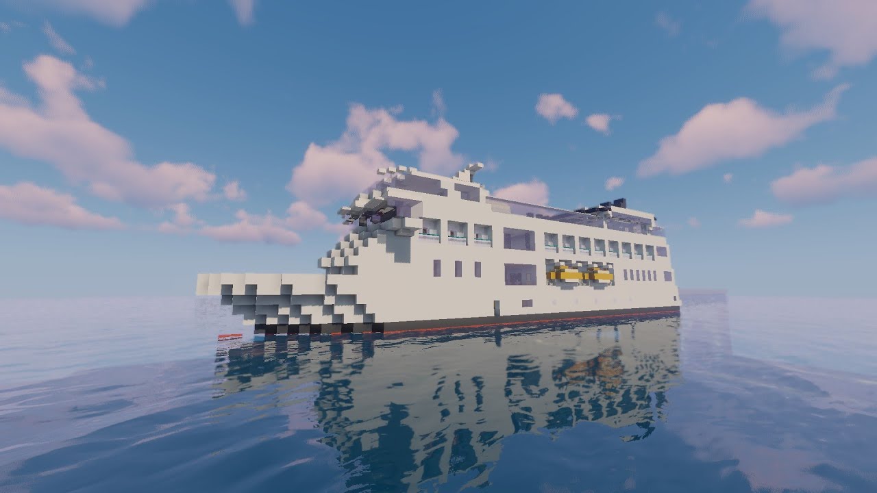 Minecraft: tiny Cruise Ship - YouTube