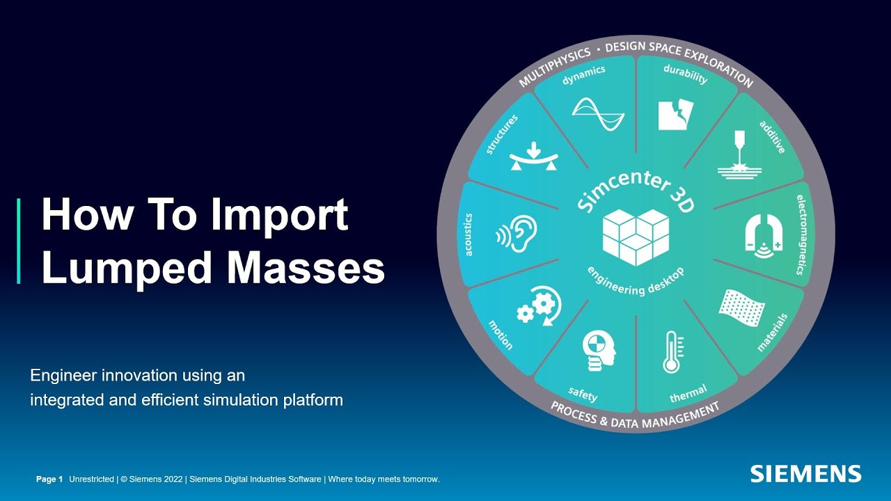 How To Import Lumped Masses - YouTube