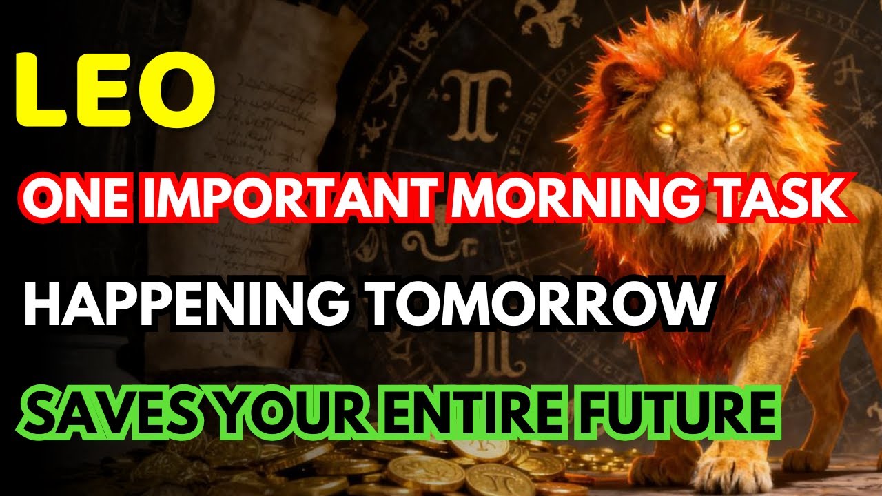 LEO ♌ 💥 ACT ON THIS MORNING TASK NOW — YOUR FUTURE DEPENDS ON IT - YouTube