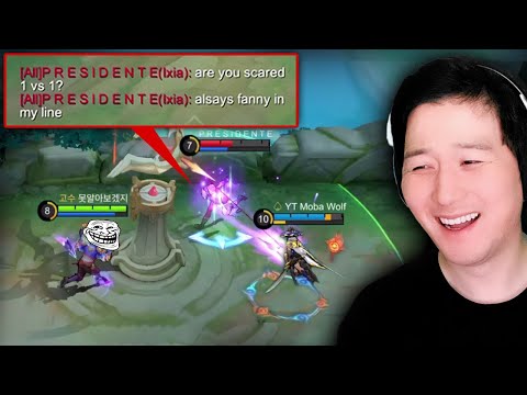 MY GODLY FANNY GANKED MY LANE AND IXIA BECAME MAD | Mobile Legends