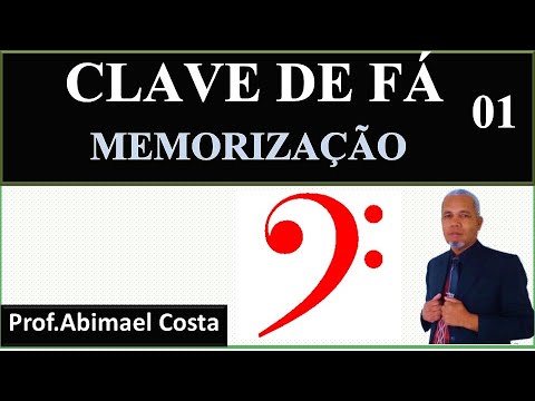 Clave de FA Memorização das Notas Musicais - Leitura métrica em FÁ - 01 ...