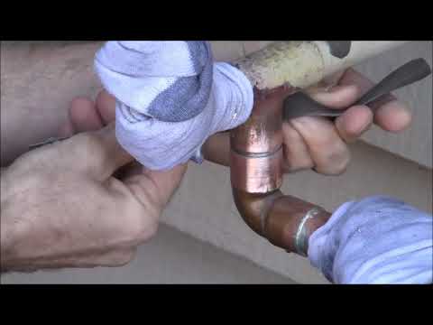 Fixing a Plumbing Leak on Copper Fitting with Stay Silv 15 for HVAC ...