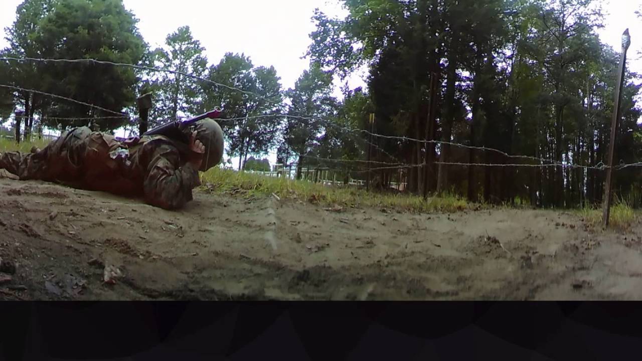 Marine Corps OCS Low Crawl Course 360 degree video - YouTube