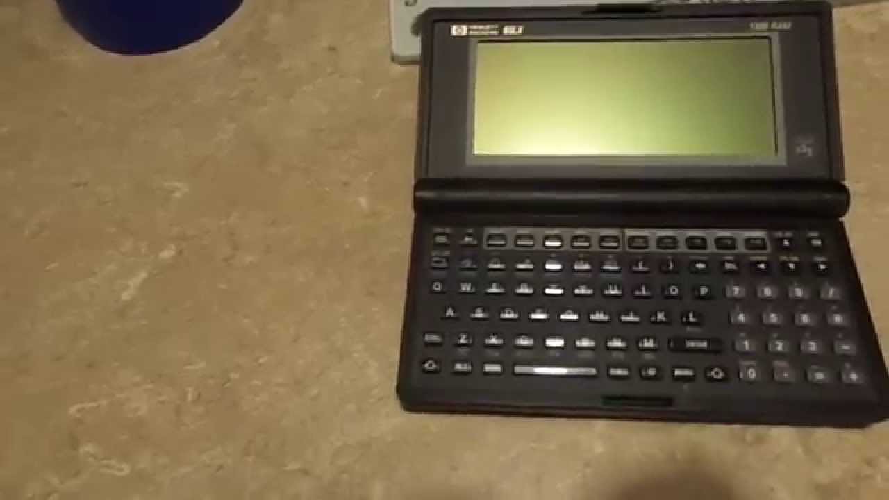 HP 95LX Pocket PC - YouTube
