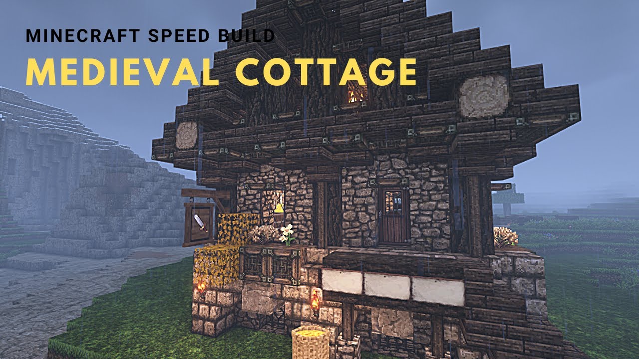 Minecraft Medieval Cottage Time Lapse - YouTube