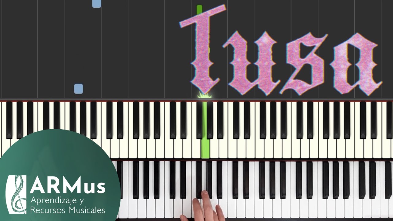 TUSA - Karol G & Nicki Minaj | Tutorial Piano Fácil Easy + Partitura ...