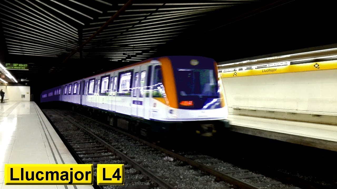 Llucmajor L4 : Metro de Barcelona ( TMB 9000 ) - YouTube