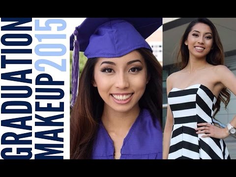 high school graduation makeup 2015 // 🎉🎓 - YouTube