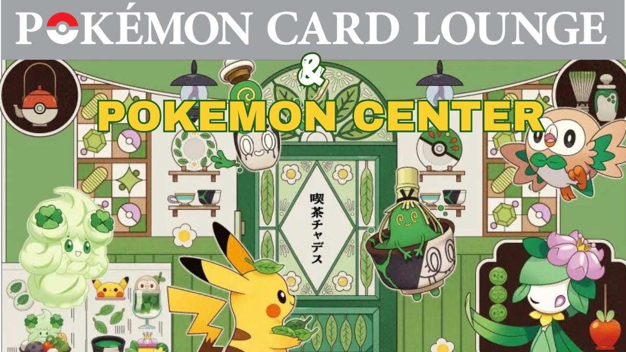 MAY 2024 Visit NEW Pokemon Card Lounge Tokyo & awesome "matcha" merch ...