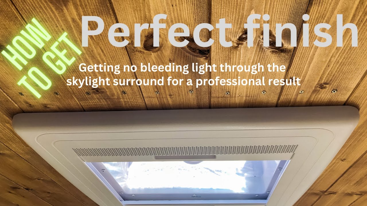 How To: GET A PERFECT FINISH Maxxair Skymaxx fans skylights Self Build ...