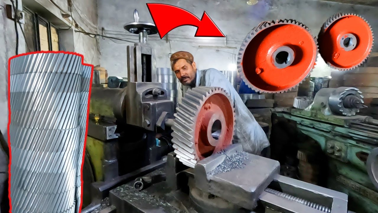 amazing processing herringbone gear || amazing skills #amazingfacts # ...