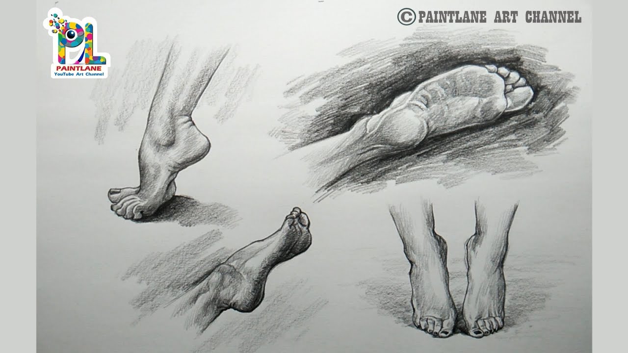 How to Shade drawing legs for Beginners | Step by Step | Anatomy ...