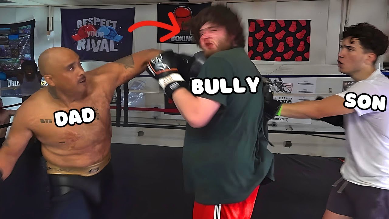 GIANT Bully Attacks The Wrong Man's Son & INSTANTLY REGRETS It - YouTube