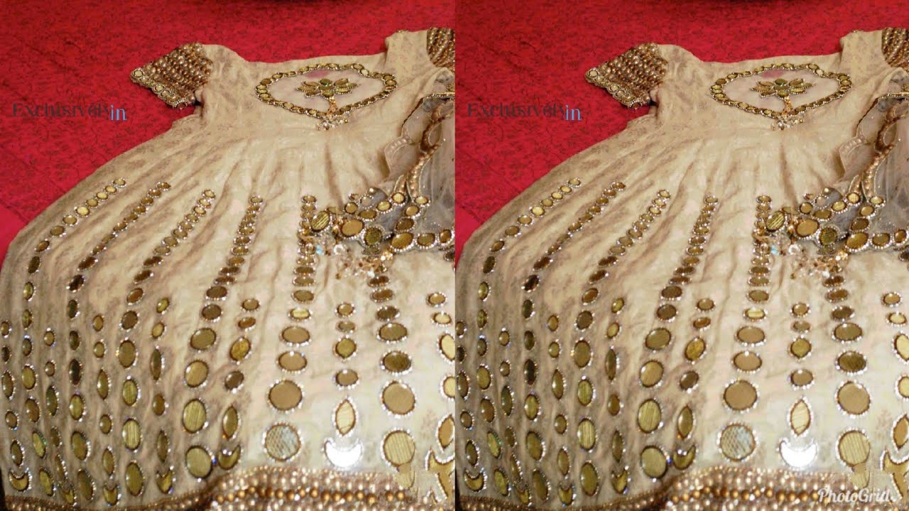 Designer mirror work dress collection with colour combination - YouTube