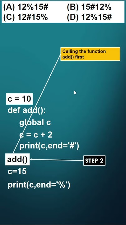 Python Output Question using Function, global variable #ytshorts #shorts #python #cbseclass12 ...