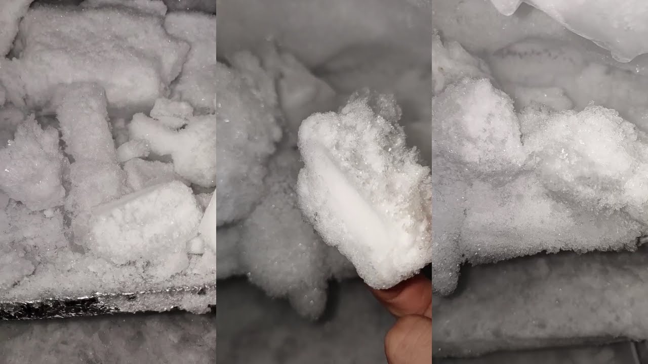 Freezer Frost | Flaky Ice | Crunch Ice Eating ASMR ️ ️ - YouTube