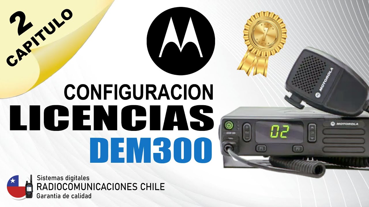 🥇 RADIO MOTOROLA DEM300 - LICENCIAS COMPATIBLES #mototrbo #DEM300 - YouTube