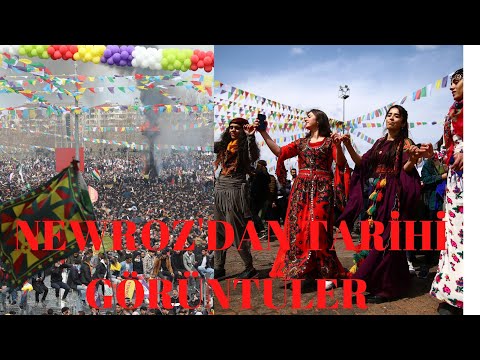 Amed (Diyarbekir) Newroz'undan tarihi görüntüler-Ji Newroza Amedê dîmenên dîrokî...