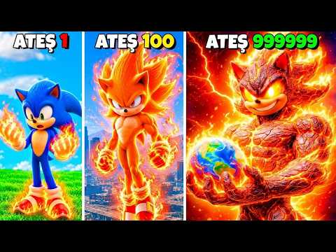 GTA 5'te FIRE SONIC'i Güçlendirdim! (Sonic Movie modu)