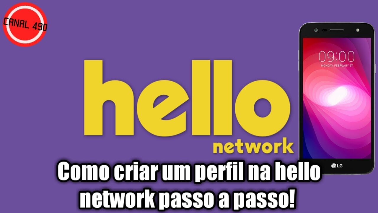 Como criar um perfil na hello network passo a passo! - YouTube
