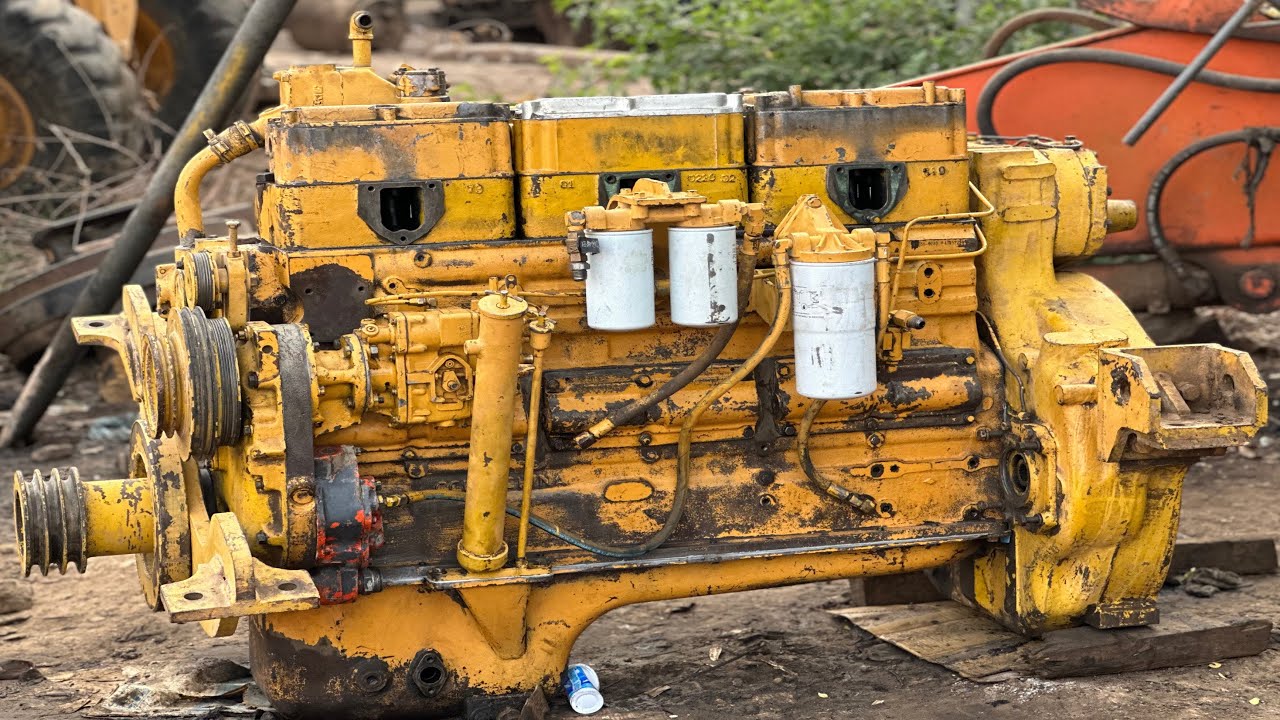 Rebuilding CAT Bulldozer Engine Completely || Restore CAT Engine Broken ...