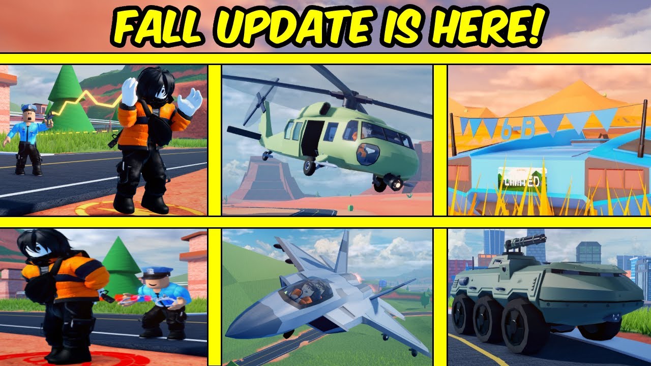 [FULL GUIDE] JET and ARMY HELI REVAMPS, POLICE NERF, SEASON 12 | Roblox ...