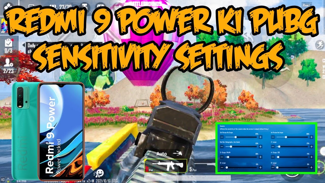 Redmi 9 power ki pubg sensitivity settings | 100% zero recoil ...