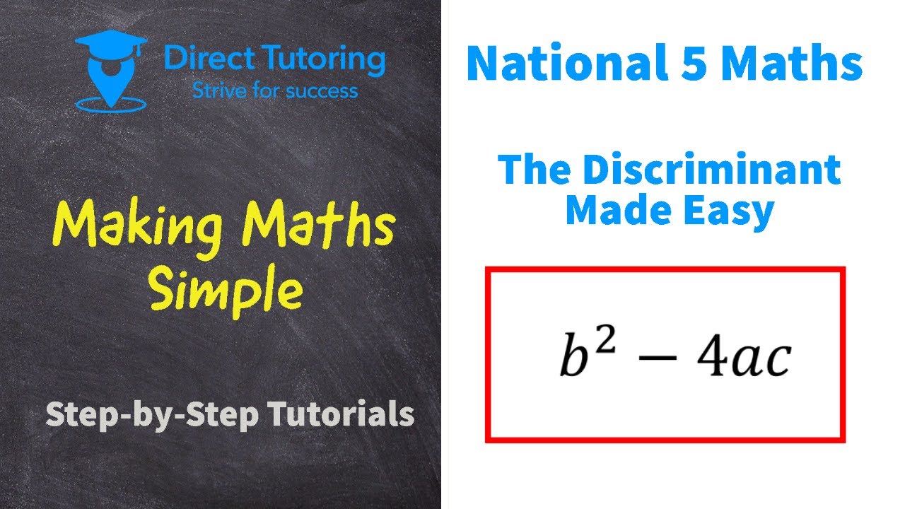 How to Solve the Discriminant Easily. National 5 Maths - YouTube