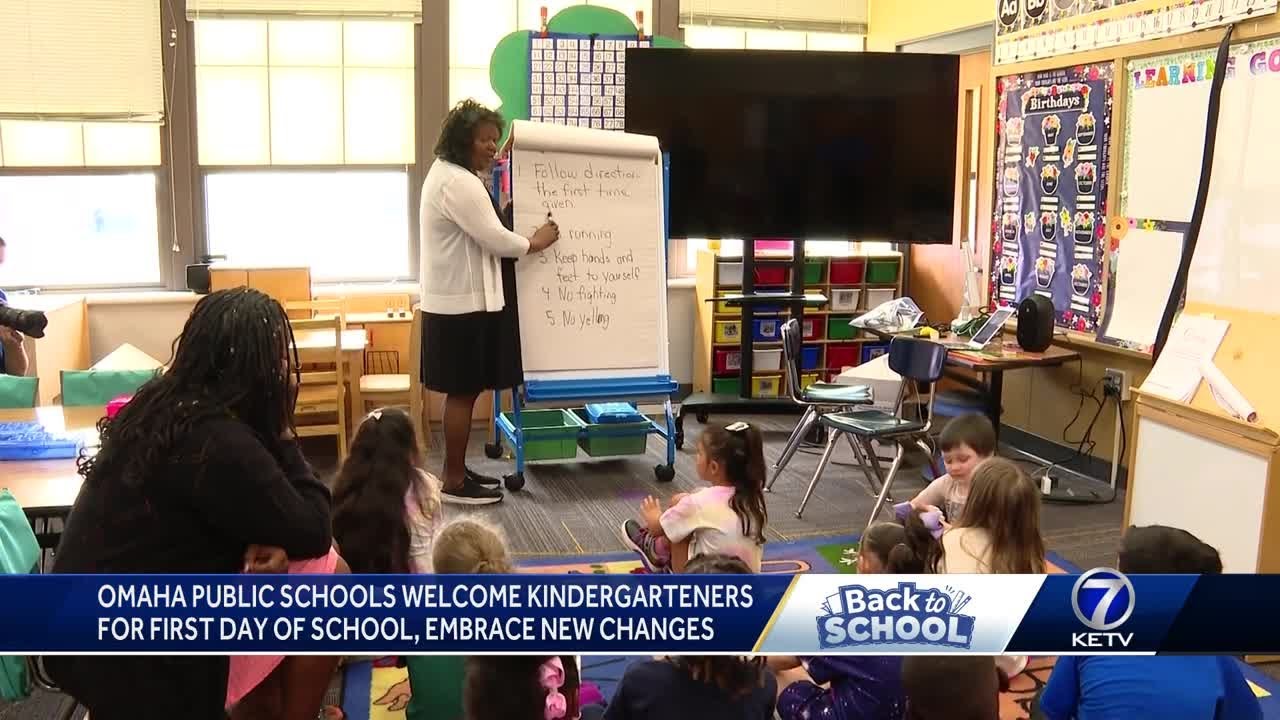Omaha Public Schools welcome kindergarteners for first day of school ...