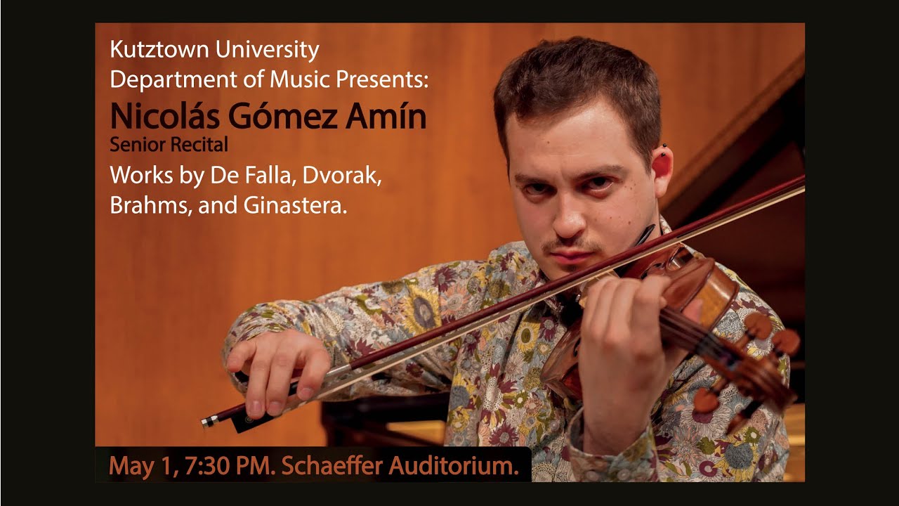 Nicolás Gómez Amín Senior Recital - Violin - YouTube