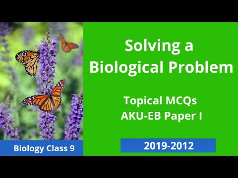 Solving a Biological Problem (Biology) | AKU-EB Paper I | MCQs with ...