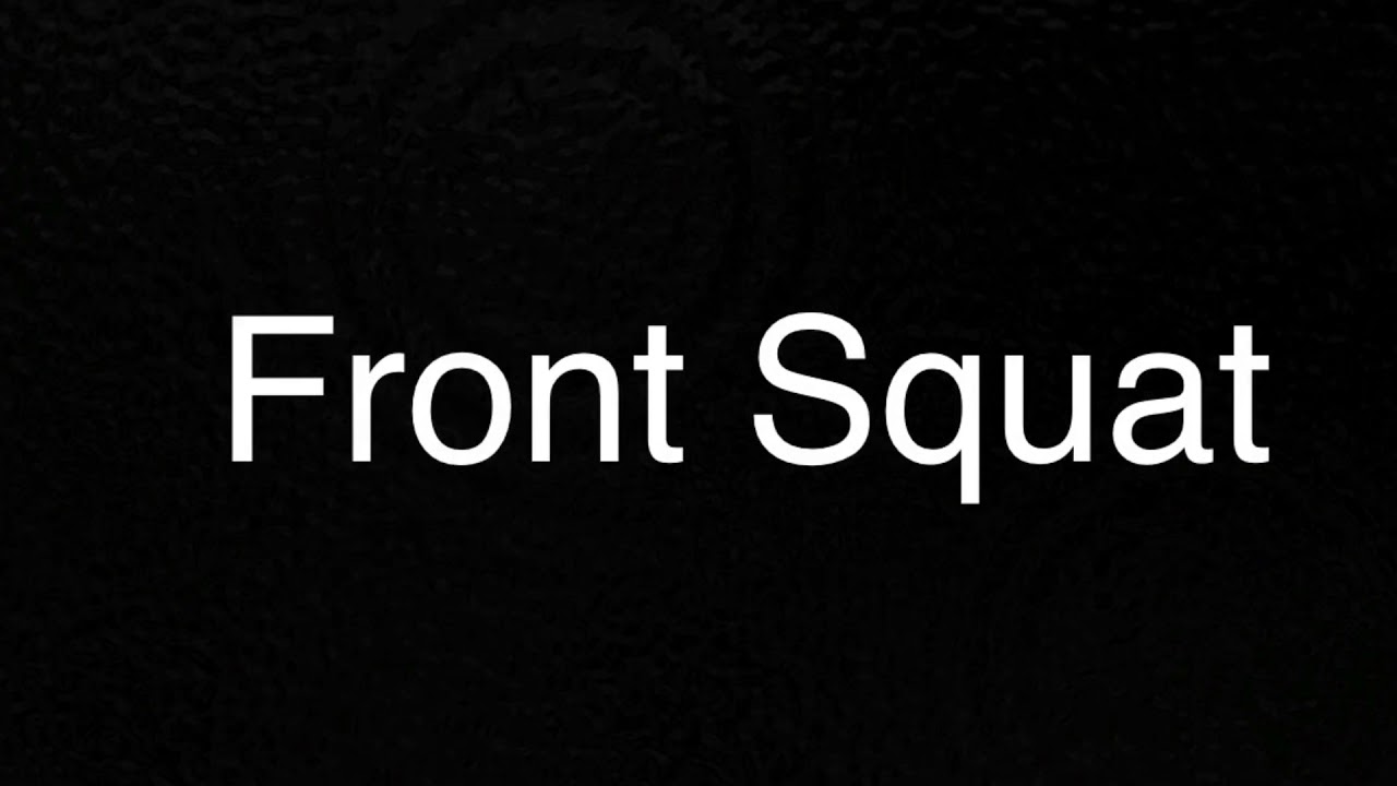 St. Andrews University Football Workout Demonstrations - Front Squat ...
