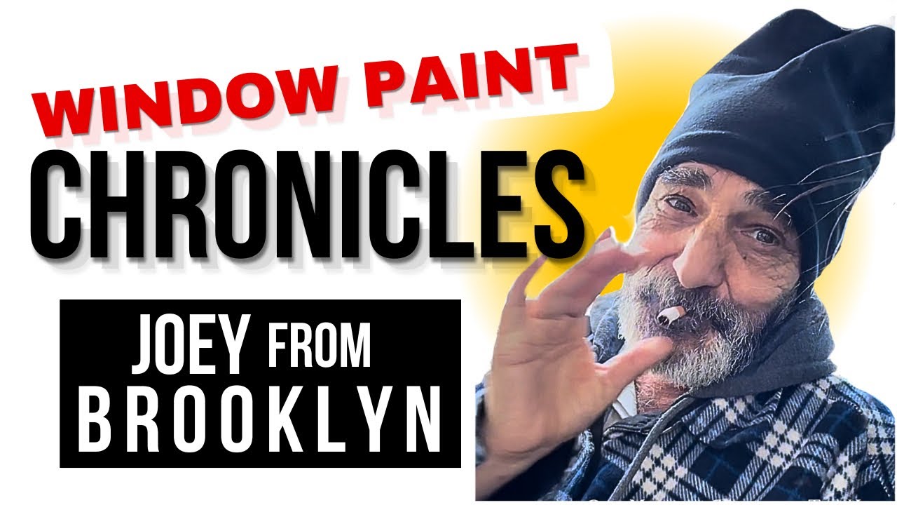 WINDOW PAINT CHRONICLES: #1 JOEY from BROOKLYN - YouTube