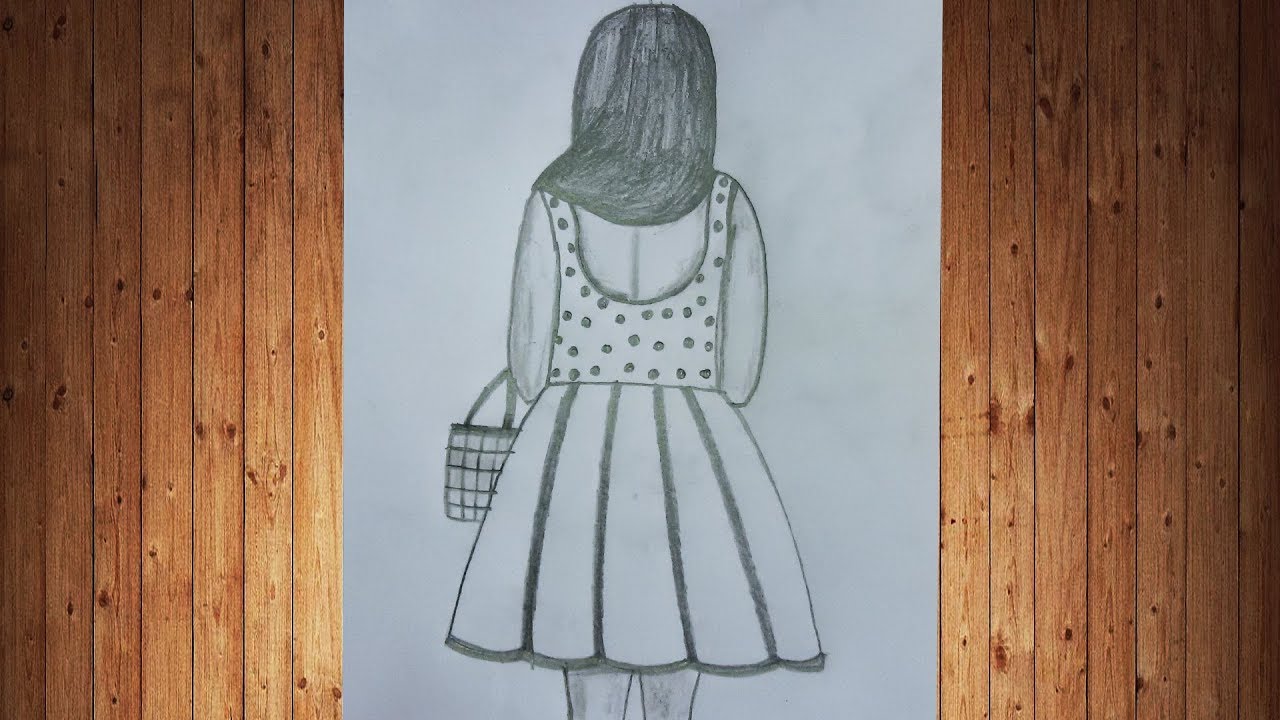 How to draw a girl with pencil sketch - step by step - Toma's Drawing ...